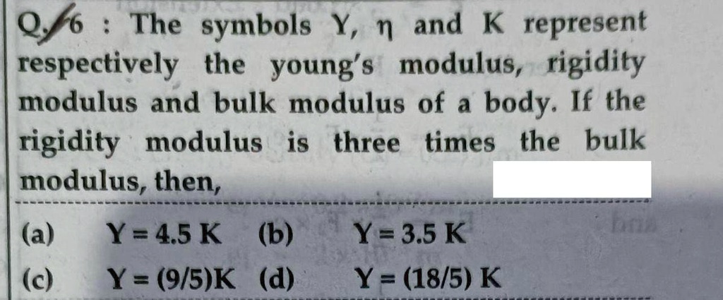 SOLVED: answer clearly Q The symbols n and K represent respectively the ...