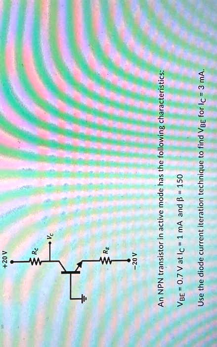 +20 V Rc Vc > RE -20 V An NPN transistor in active mode has the ...