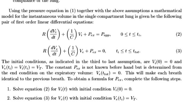 Using the pressure equation in (1) together with the above assumptions ...