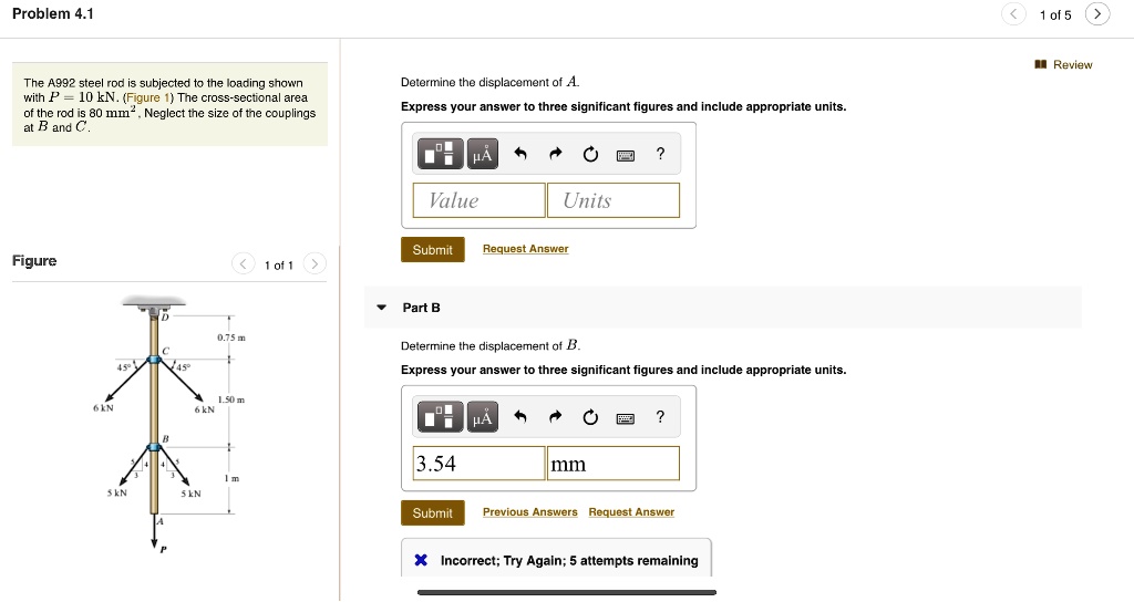 SOLVED: using A992 steel’s modulus of elasticity, how do you solve this question? Thank you ...