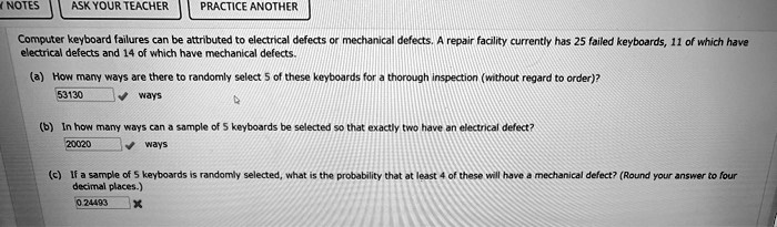 SOLVED: NOTES ASk YOur TEACHER PRACTICE ANOTHER Computer keyboard ...
