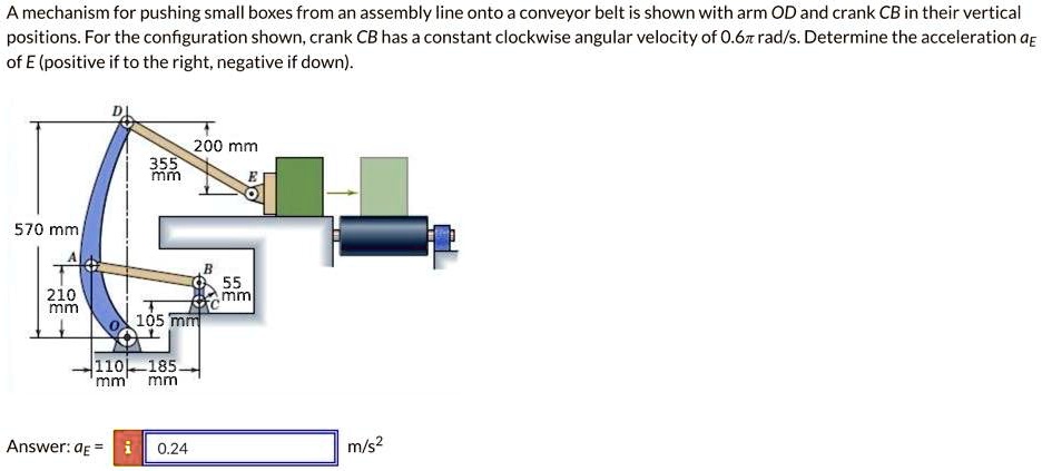 a mechanism for pushing small boxes from an assembly line onto a ...