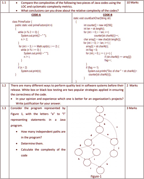 Solved Compare The Complexities Of The Following Two Pieces Of Java Code Using The 10 Marks Loc