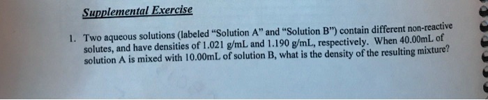 SOLVED: Supplemental Exercise solutions (labeled "Solution A" and ...