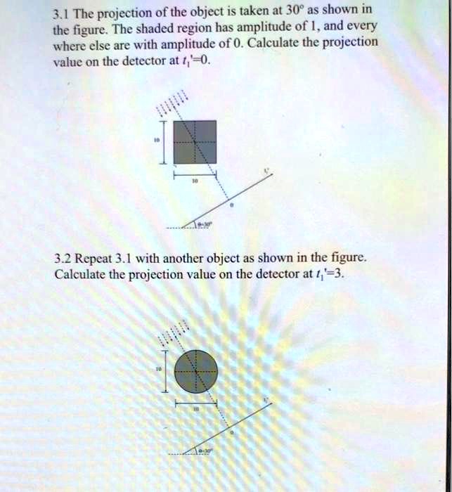 3.1 The projection of the object is taken at 30° as shown in the figure ...
