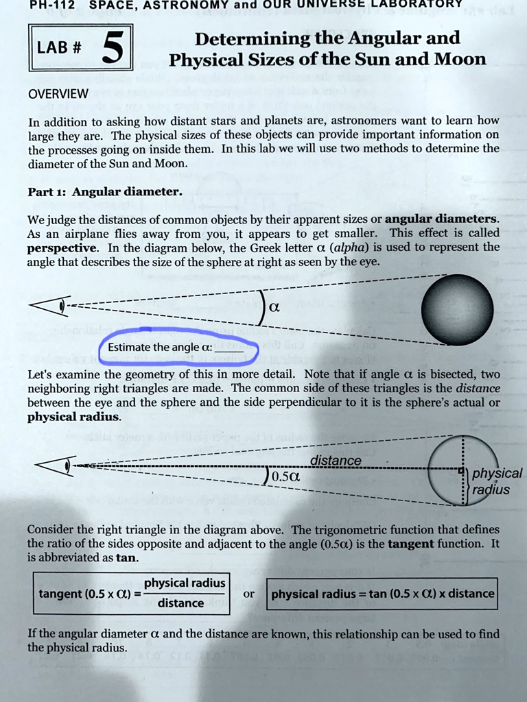 please help estimate the angle a pa 112 space astronomy and our ...