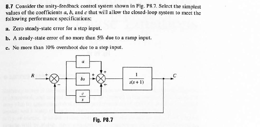 SOLVED: Linear Control Systems Engineering by Morris Driels 8.7 ...