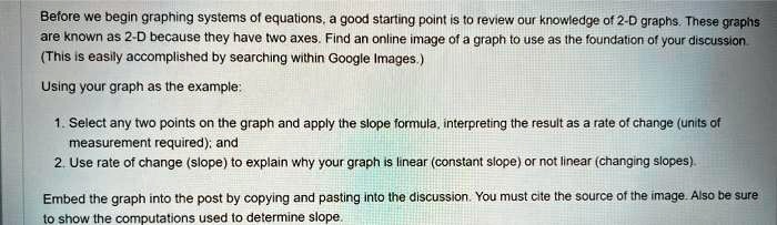 Solved Before We Begin Graphing Systems Of Equations A Good Starting Point Is To Review Our