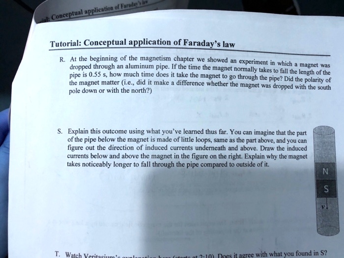 [GET ANSWER] Tutorial: Conceptual application of Faraday's law R. At ...