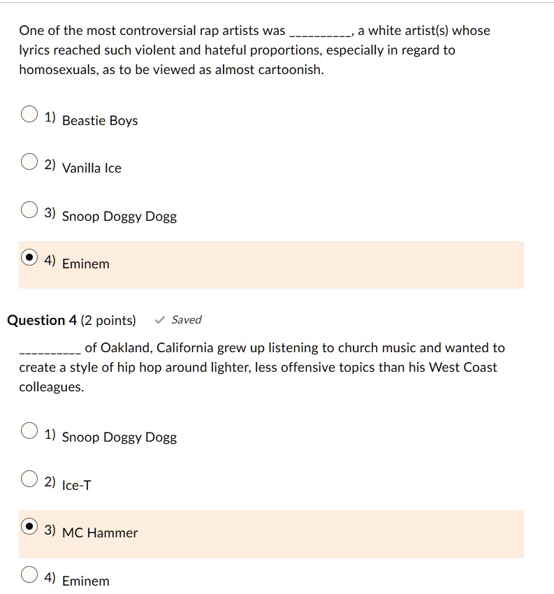 one of the most controversial rap artists was a white artists whose ...