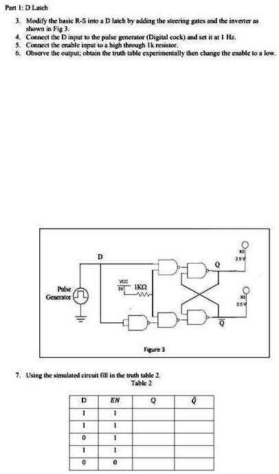 see photopart 1 d latch modify the basic r s into a d latch by adding ...