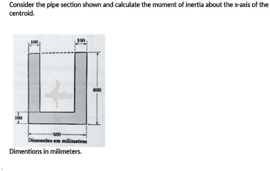 SOLVED: Consider the pipe section shown and calculate the moment of ...
