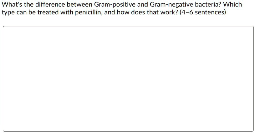 SOLVED: "What's the difference between Gram-positive and Gram-negative ...