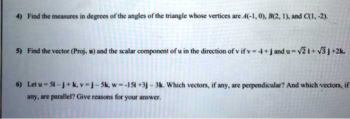 SOLVED: Find the mcasures in degrees of the angles of the triangle ...