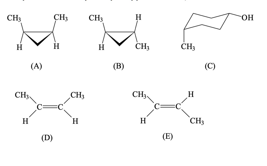 SOLVED: Circle the following compounds if they are chiral and provide a name. CH3 CH3 CH3 H HO H ...