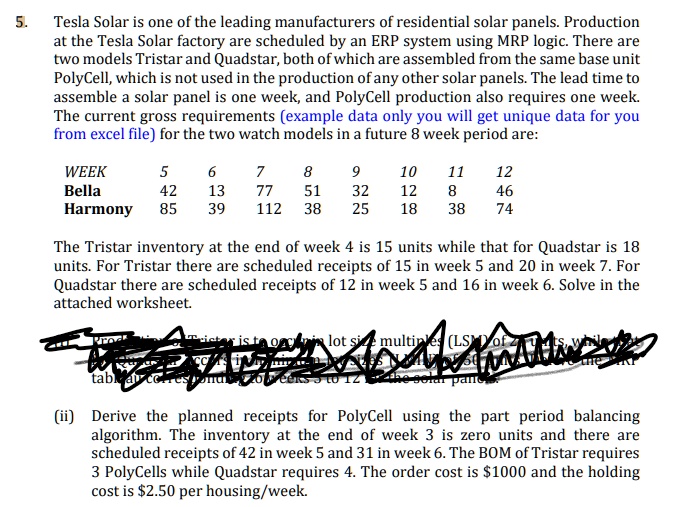 SOLVED: Tesla Solar is one of the leading manufacturers of residential ...