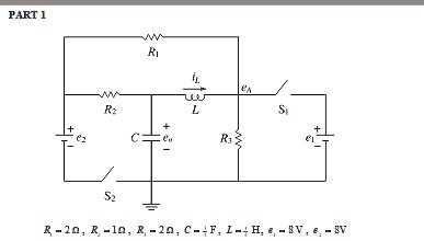 SOLVED: The capacitor and the inductor in the above circuit are ...