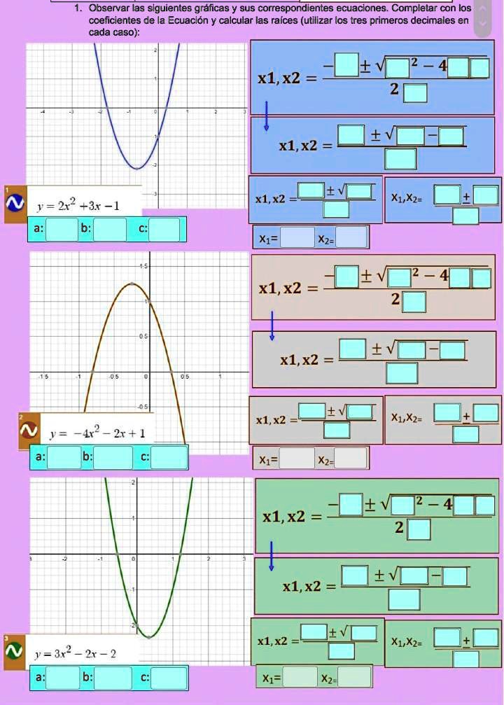 SOLVED: observar los siguiente coeficientes de la la ecuación ayuda ...