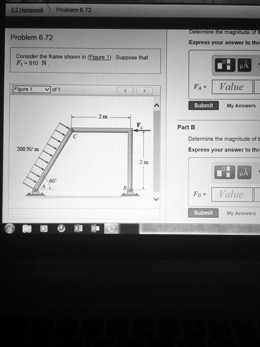 Determine Magnitude Of Reaction At Pin A Determine Magnitude Of Reaction At Pin B Determine The