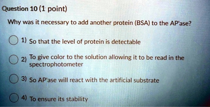 SOLVED: Question 10 (1 point) Why was it necessary to add another ...