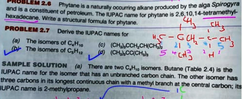 urobleh 26 and phytane is is a naturally occurring alkane produced by ...