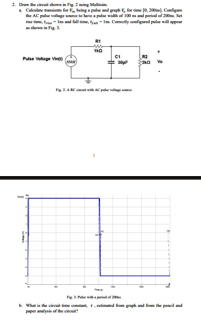 Solved Draw The Circuit Shown In Fig 2 Using Multisim Calculate