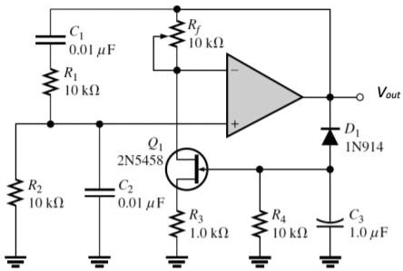 SOLVED: Determine the resonant frequency for the Wien bridge oscillator ...