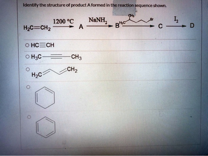 SOLVED: Identify the structure of product A formedin thereaction sequence shown Cs 1200 %C HzC ...