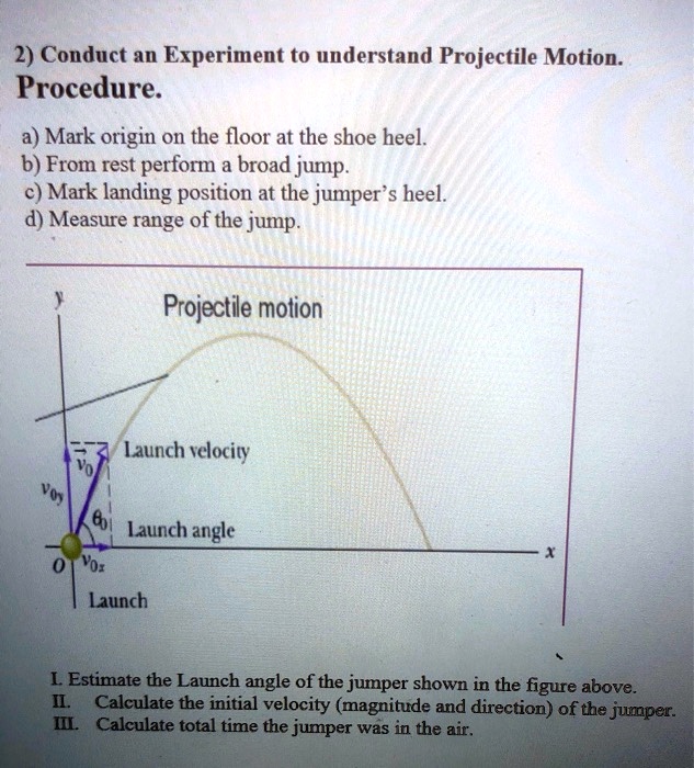 SOLVED: 2) Conduct an Experiment to understand Projectile Motion ...