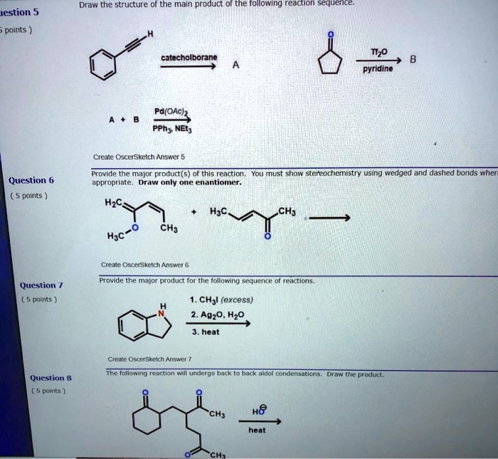 SOLVED:Draw the structure of the main product of the following reaction ...