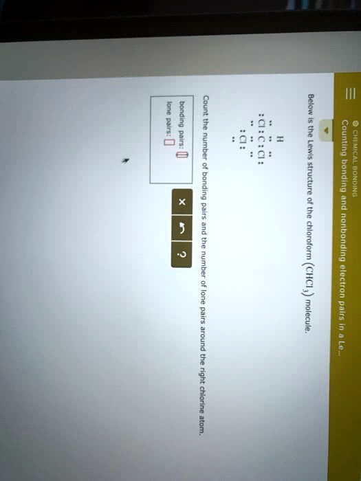 chemical bonding counting bonding and nonbonding electron pairs in a le ...