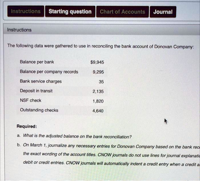 Instructions Instructions Starting question Chart of...