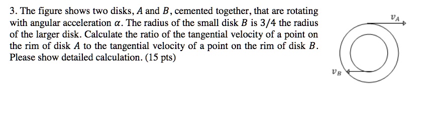 3. The figure shows two disks, A and B , cemented tog… - SolvedLib