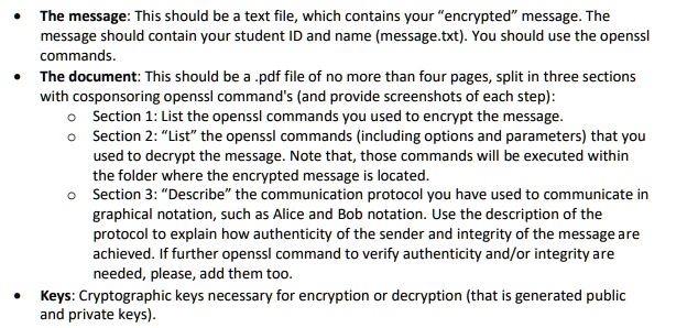 VIDEO solution: Texts: The message: This should be a text file, which contains your "encrypted ...