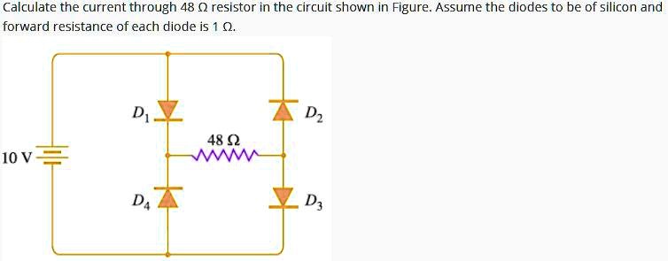 SOLVED: Calculate the current through 48 0 resistor in the circuit shown in Figure: Assume the ...
