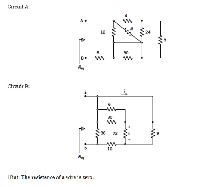 SOLVED: . Calculate the Equivalent Resistance for the following ...
