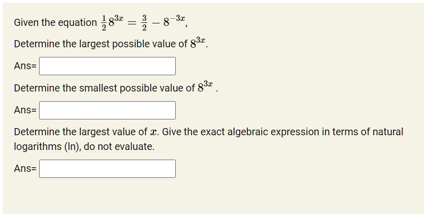 SOLVED: Determine the largest possible value of g3 Ans= Determine the smallest possible value of ...
