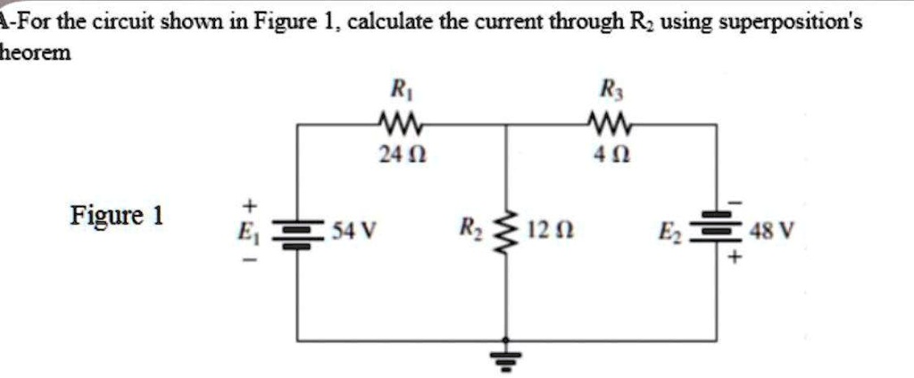 SOLVED: 1-For the circuit shown in Figure 1, calculate the current through Rz using ...