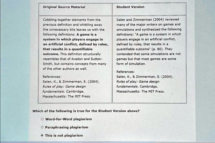 SOLVED: Original Source Material Student Version Cobbling together elements from the previous ...