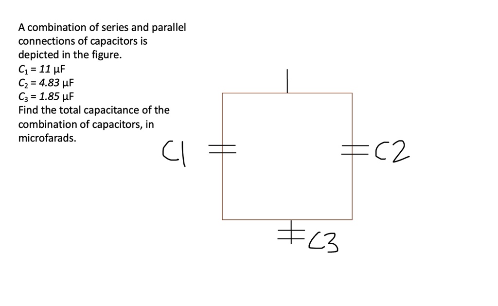 SOLVED: A combination of series and parallel connections of capacitors ...