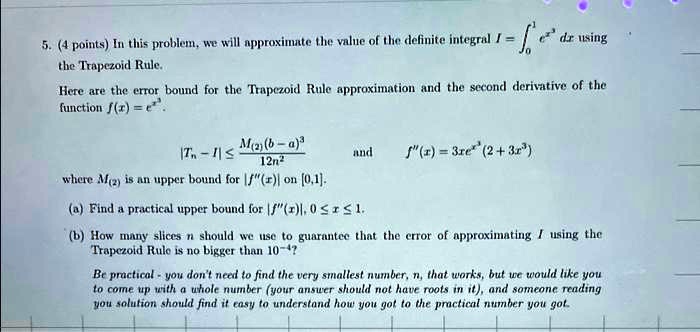 5. (4 points) In this problem, we will approximate the value of the ...