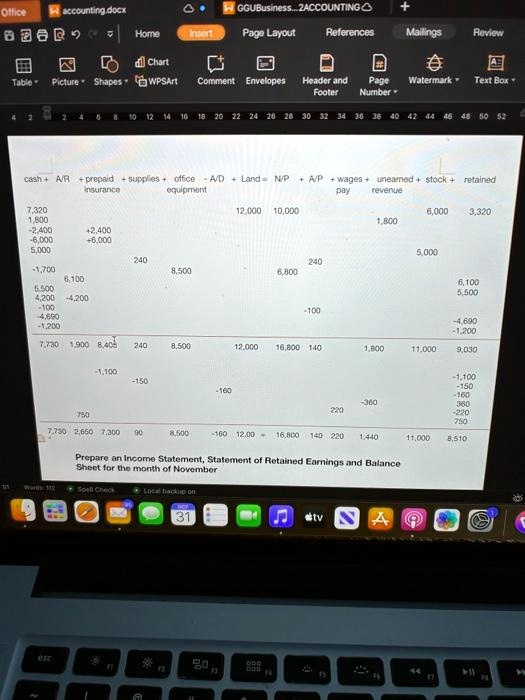 office accountingdocx accounting home insert page layout references ...