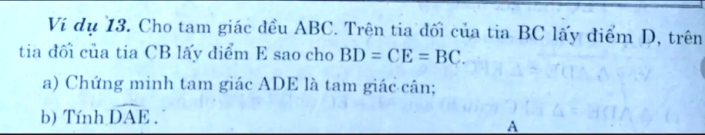 Ví d? 13. Cho tam giác ??u ABC. Trên tia ??i c?a tia BC l?y ?i?m D, trên tia ??i c?a tia CB l?y ...