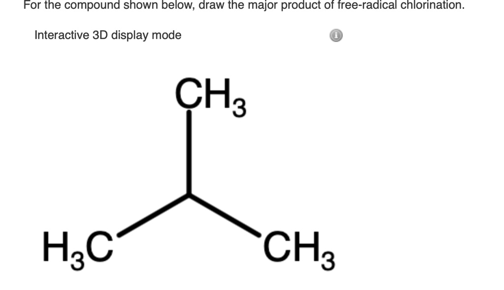 for the compound shown below draw the major product of free radical ...