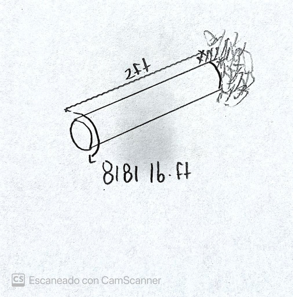 SOLVED: A circular bar with a 0.5-inch radius, 2 ft long, 11,000 ksi ...