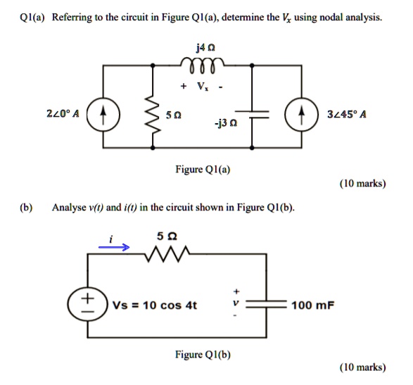 qia referring to the circuit in figure qia determine the vx using nodal analysis 2209 a 50 32459 ...