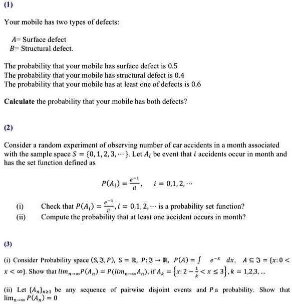 your mobile has two types of defects a surface defect b structural ...