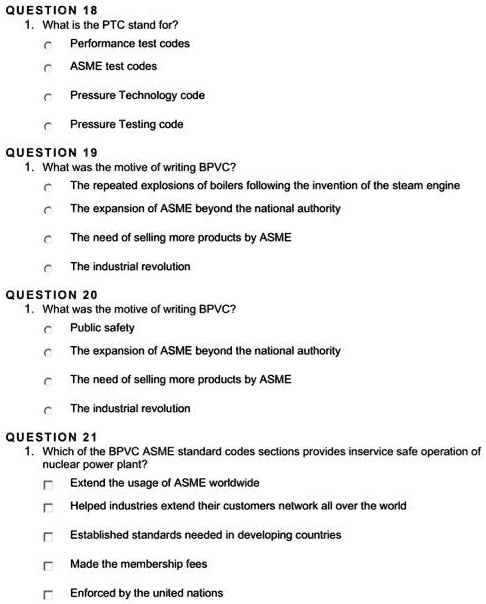 QUESTION 18 1. What is the PTC stand for? C Performance test codes C ...