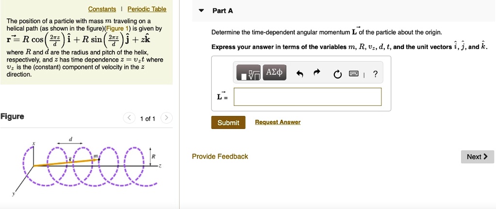 constants periodictable the position of particle with mass traveling on ...