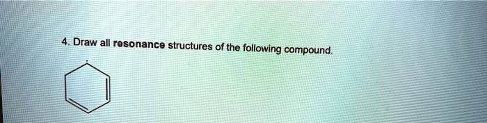 SOLVED: Draw all resonance structures of the following compound,